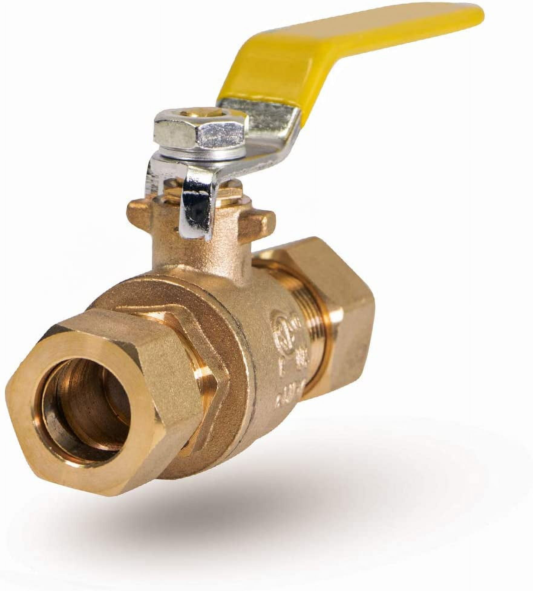 Midline Valve 822256M Premium Brass Full Port Ball Valve, 3/4 in ...