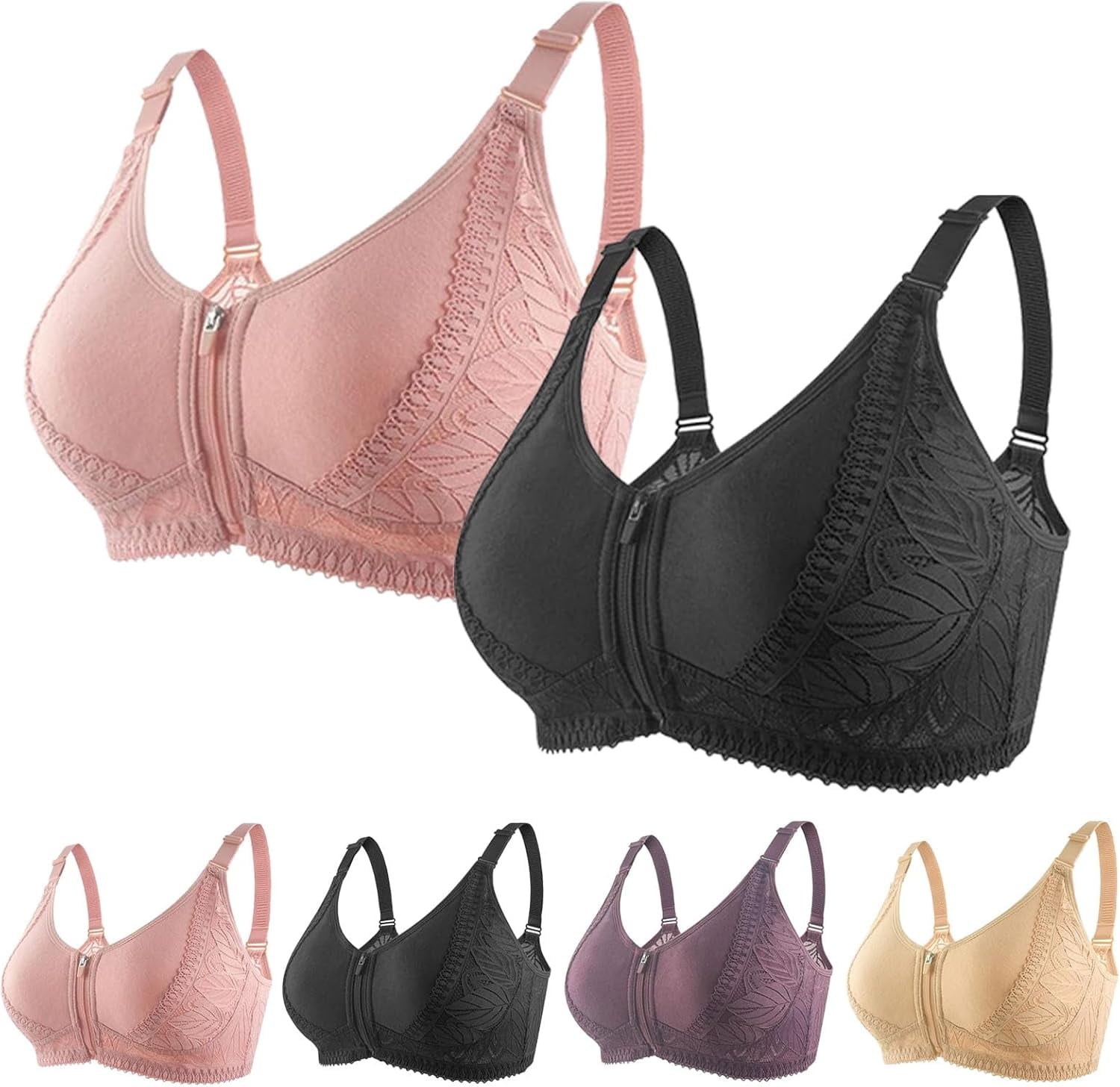 Midmera Uplacy - Zip-Up Powerful Support Comfy Bra, Senorita Zip Up Bra ...