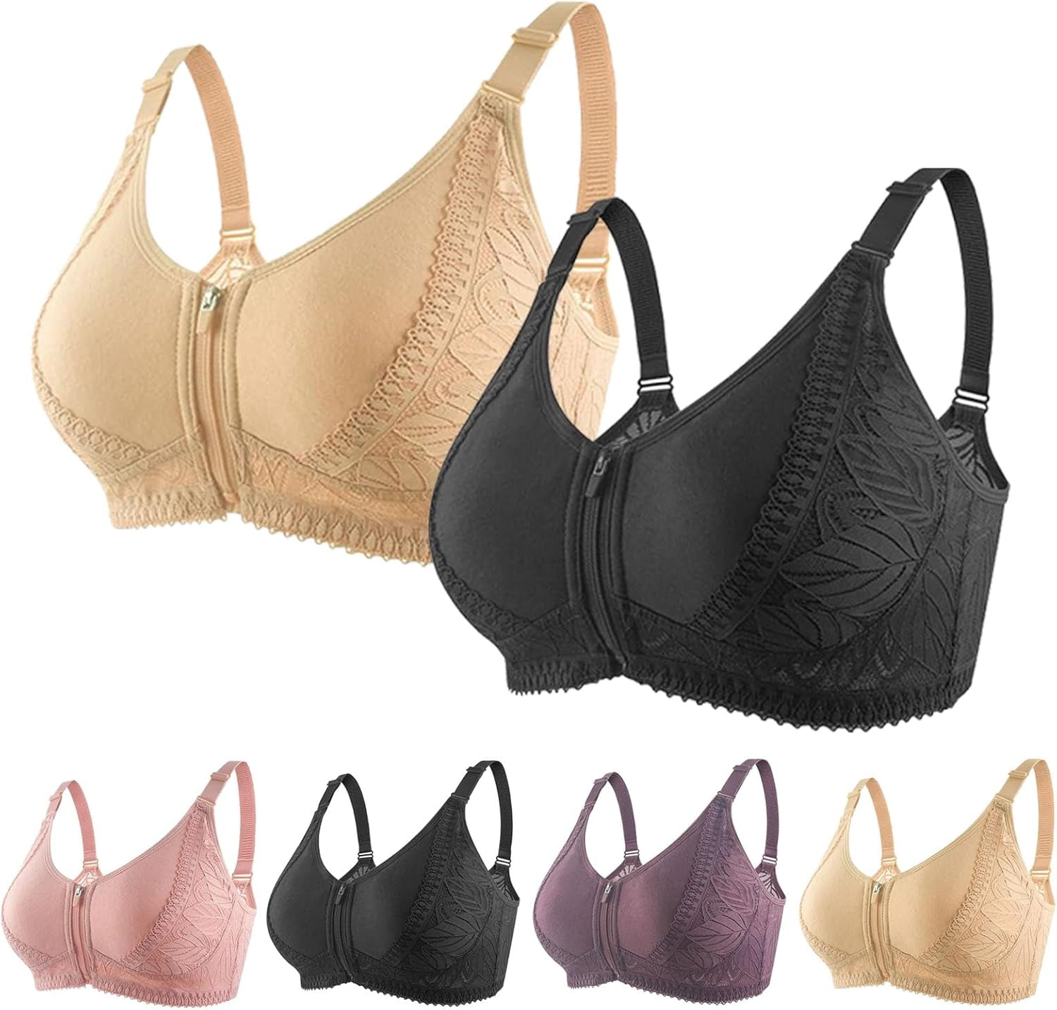 Midmera Uplacy - Zip-Up Powerful Support Comfy Bra, Senorita Zip Up Bra ...