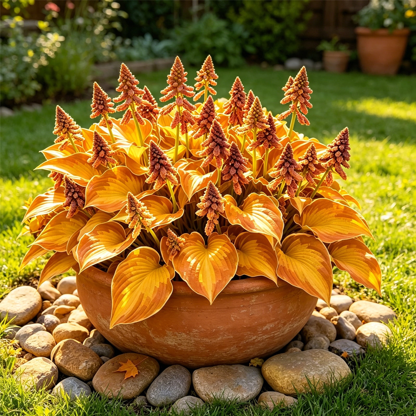 Midnight Blue & Autumn Gold Hostas for Planting-(Non-Artificial)-No ...