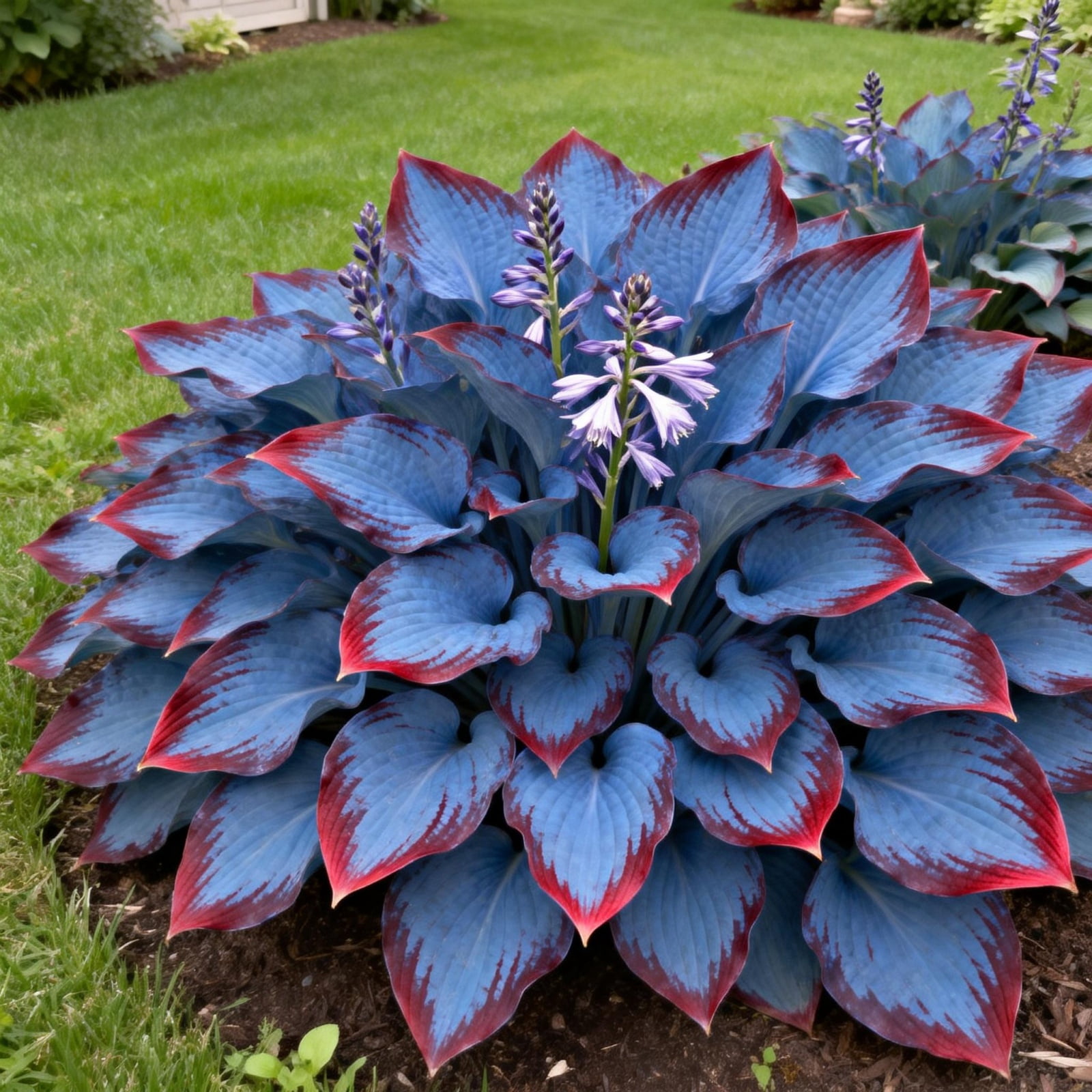 Midnight Blue Heart Hosta-Bulbs For Planting-Perennial Herbs-Premium ...