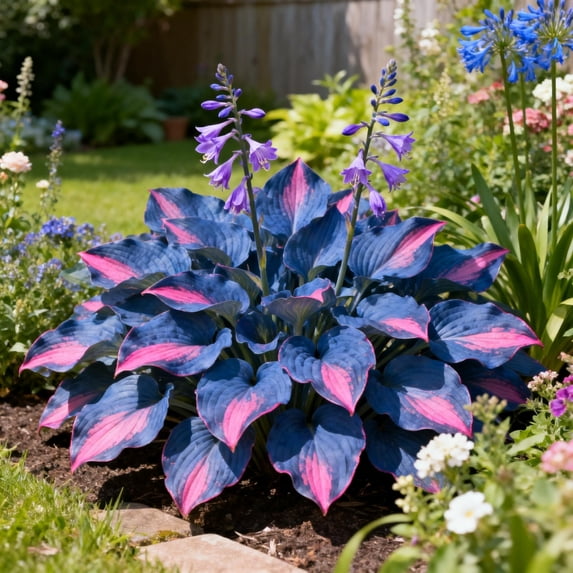 Midnight Blue Heart Hosta-Bulbs For Planting-Perennial Herbs-Premium ...