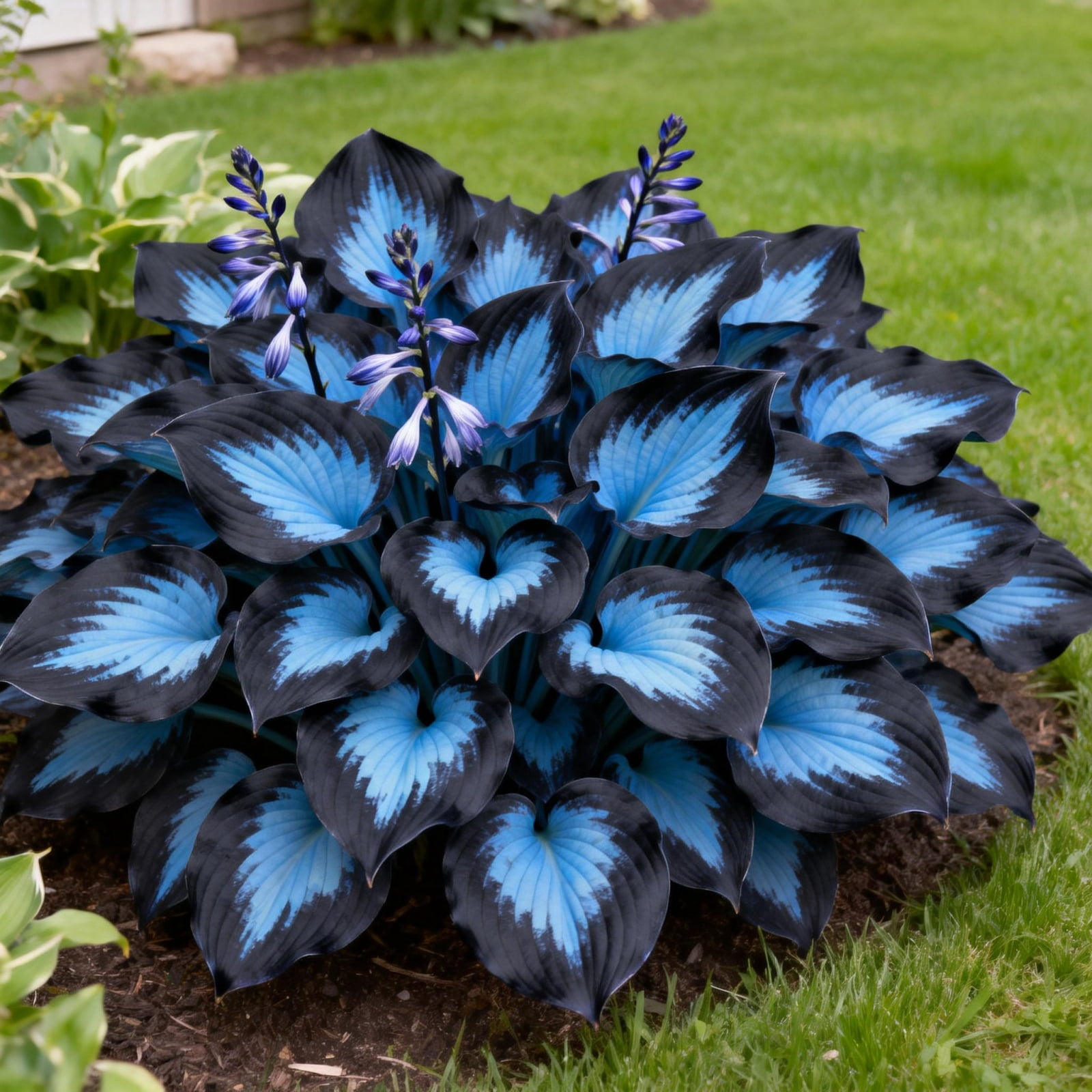 Midnight Blue Heart Hosta-Bulbs For Planting-Perennial Herbs-Premium ...