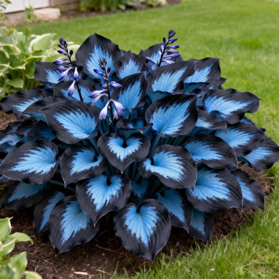 Midnight Blue Heart Hosta-Bulbs For Planting-Perennial Herbs-Premium ...