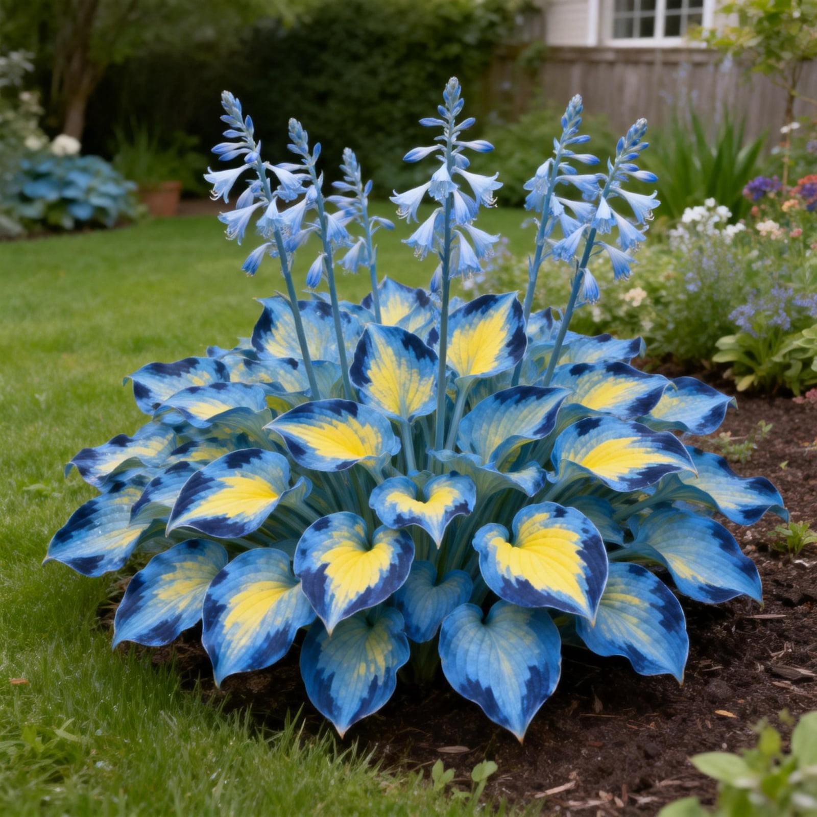 Midnight Blue Heart Hosta-Bulbs For Planting-Perennial Herbs-Premium ...