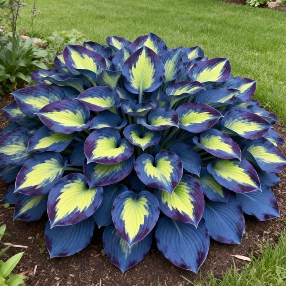 Midnight Blue Heart Hosta-Bulbs For Planting-Perennial Herbs-Premium ...