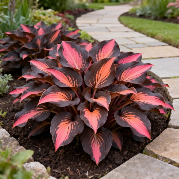 Midnight Blue Heart Hosta-Bulbs For Planting-Premium Garden Stakes ...