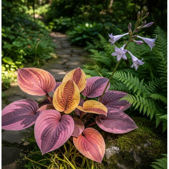 Midnight Blue Heart Hosta-Bulbs For Planting-Premium Garden Stakes ...