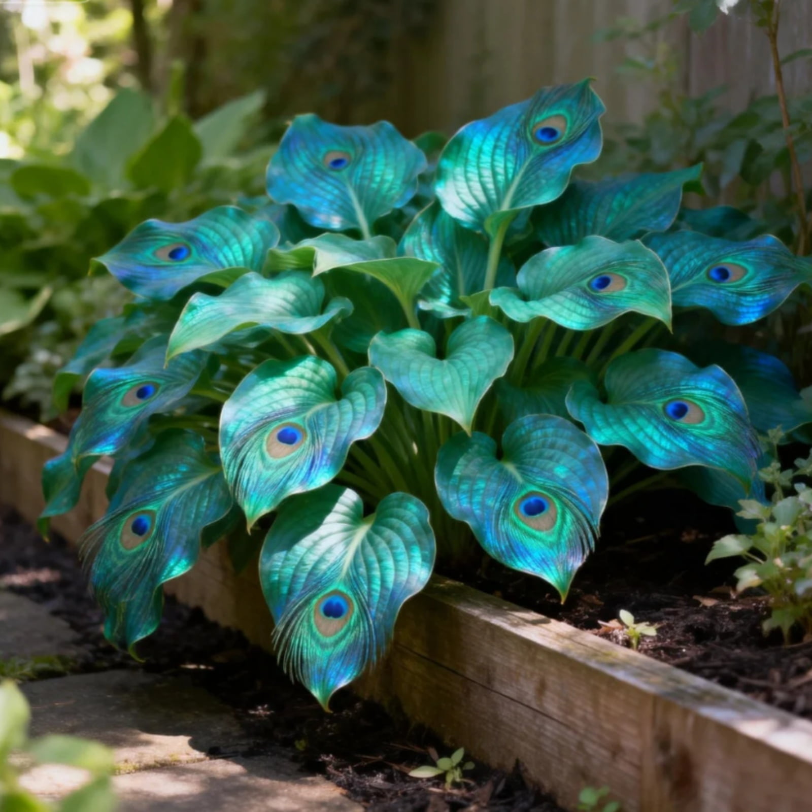 Midnight Blue Heart Hosta-Bulbs For Planting-Premium Garden Stakes ...