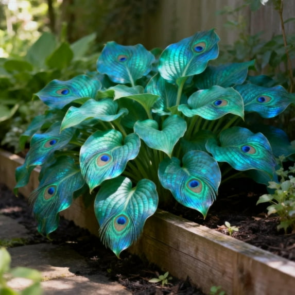 Midnight Blue Heart Hosta-Bulbs For Planting-Premium Garden Stakes ...