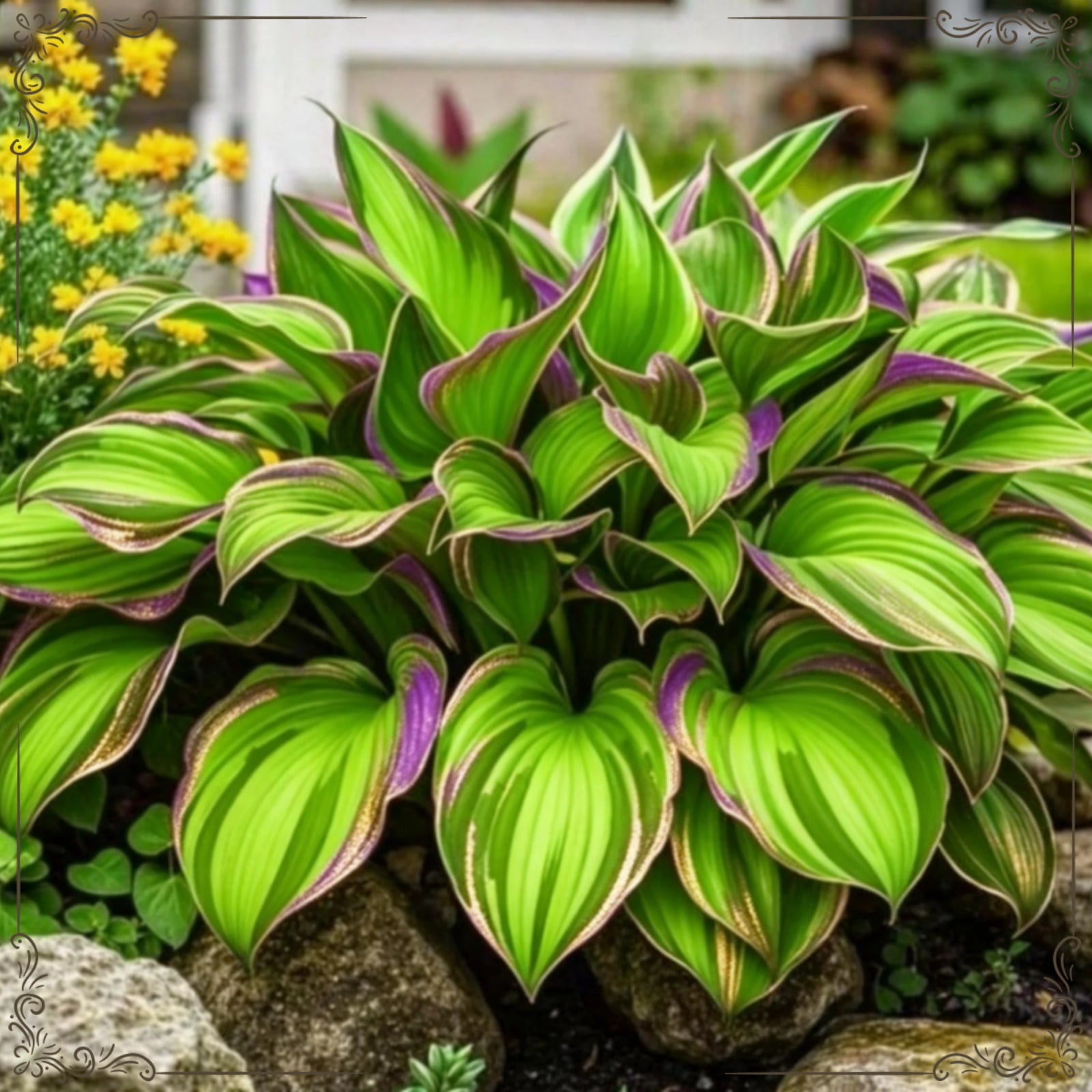 Midnight Blue Hosta-Bulbs For Planting-Premium Garden Stakes Perfect ...