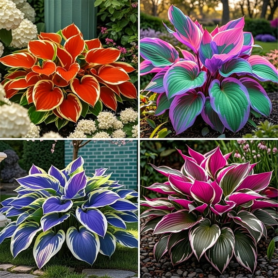 Midnight Blue Hosta-Bulbs, Premium Garden Stakes, For Planting ...