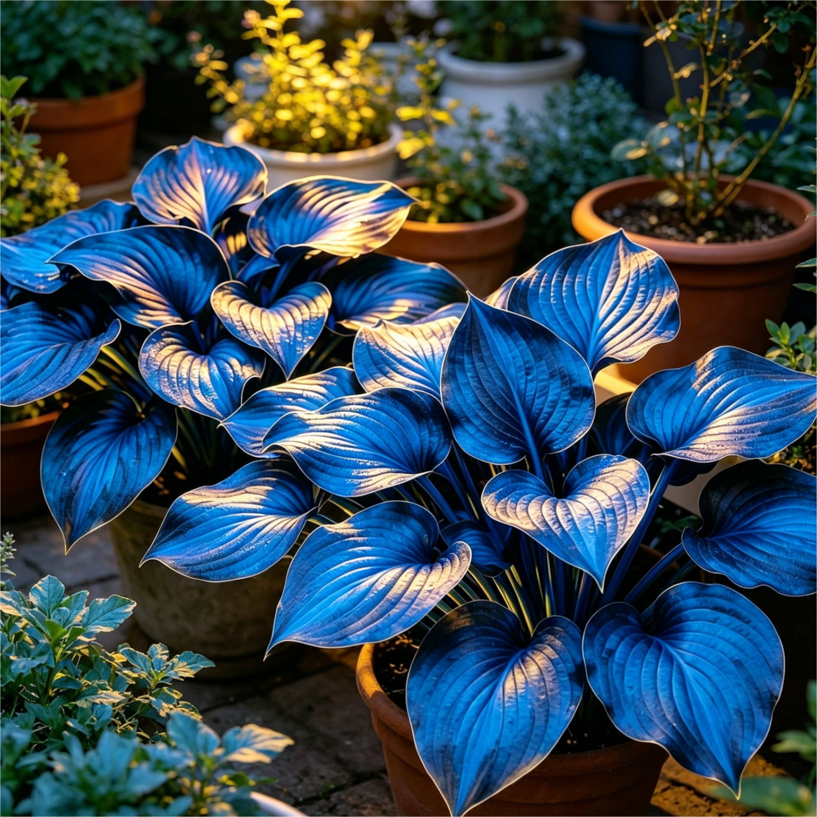 Midnight Blue Hostas--Easy to Grow-Variegated Foliage For Borders ...