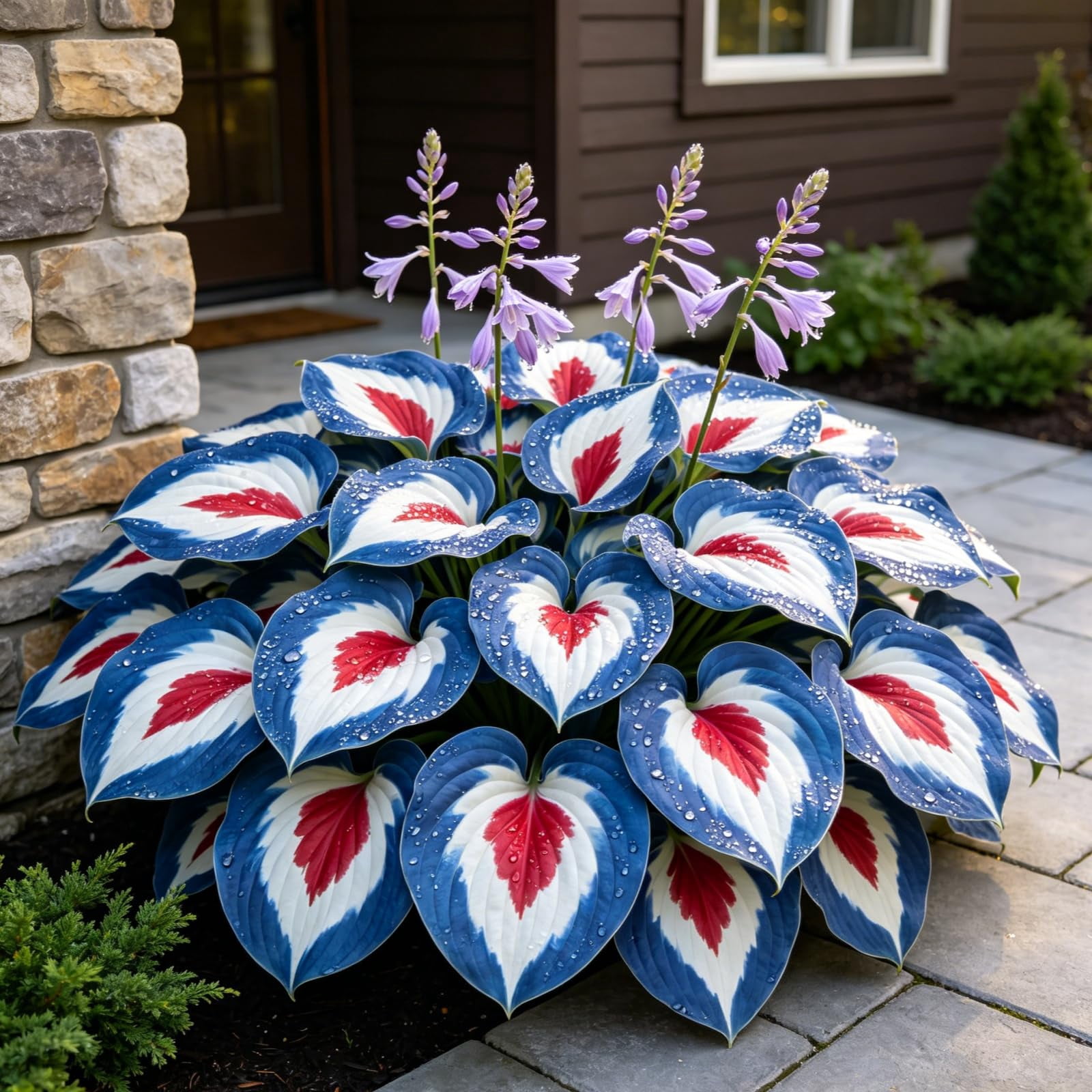 Midnight Blue Hostas Planting-(Non-Artificial)-Ornamental-Bloom Year ...