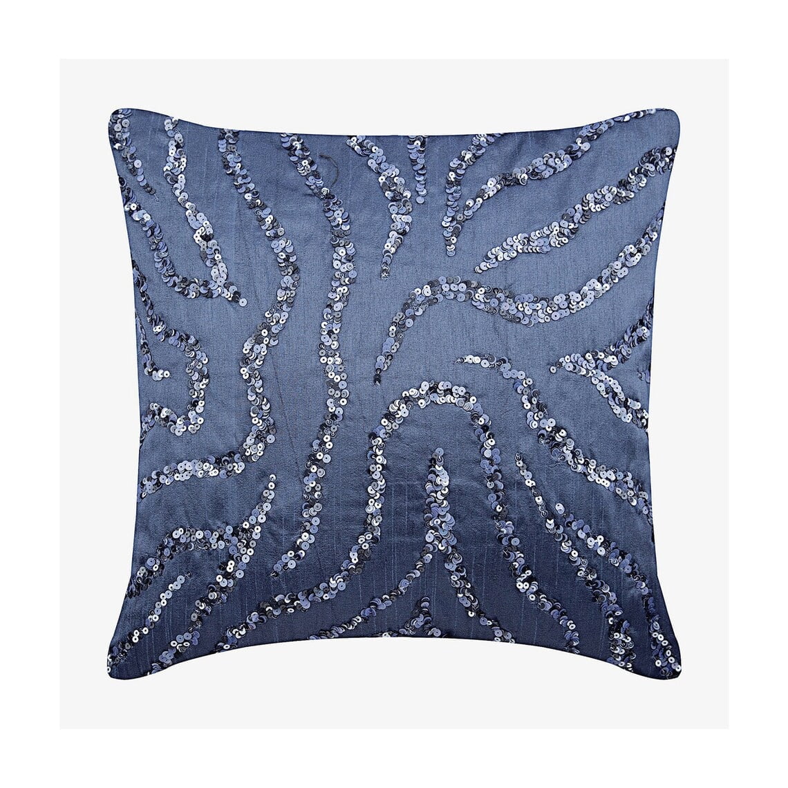 Midnight Blue Pillows Cover, Sequins Abstract Sparkly Glitter Pillows ...