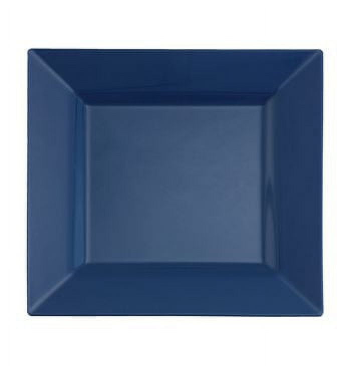 Party Source Midnight Dream Blue 9.5" Square Plastic Dinner Wedding ...
