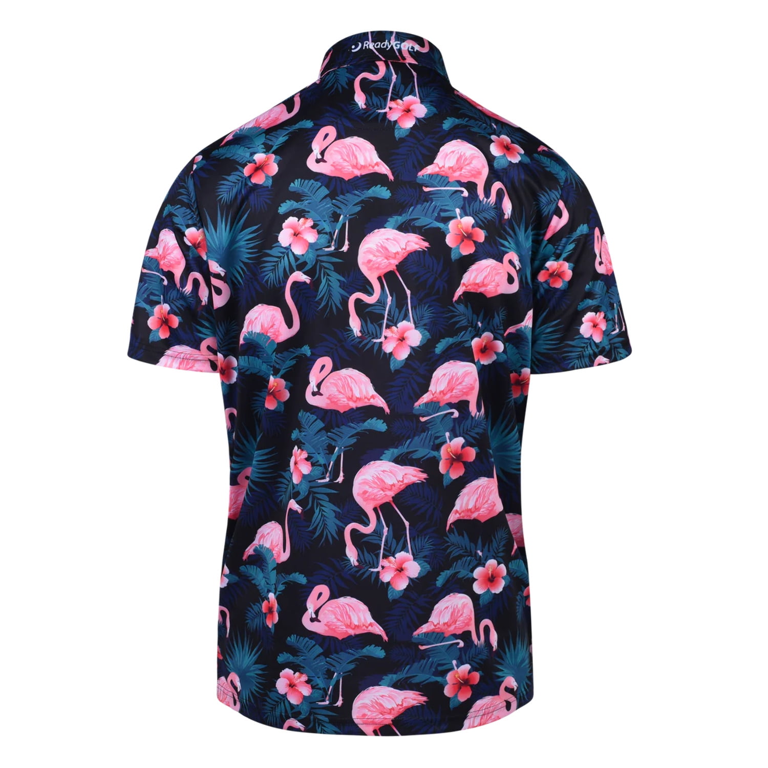 Midnight Flamingos Mens Golf Polo Shirt by ReadyGOLF - Walmart.com