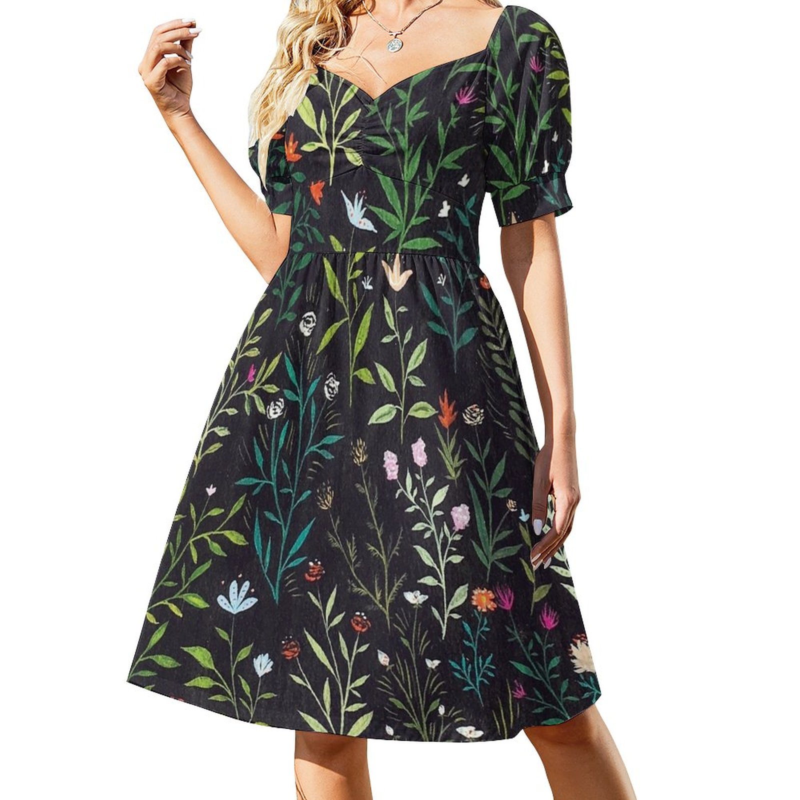 Midnight Garden Sleeveless Dress summer dresses women 2024 dresses for special events - Walmart.com