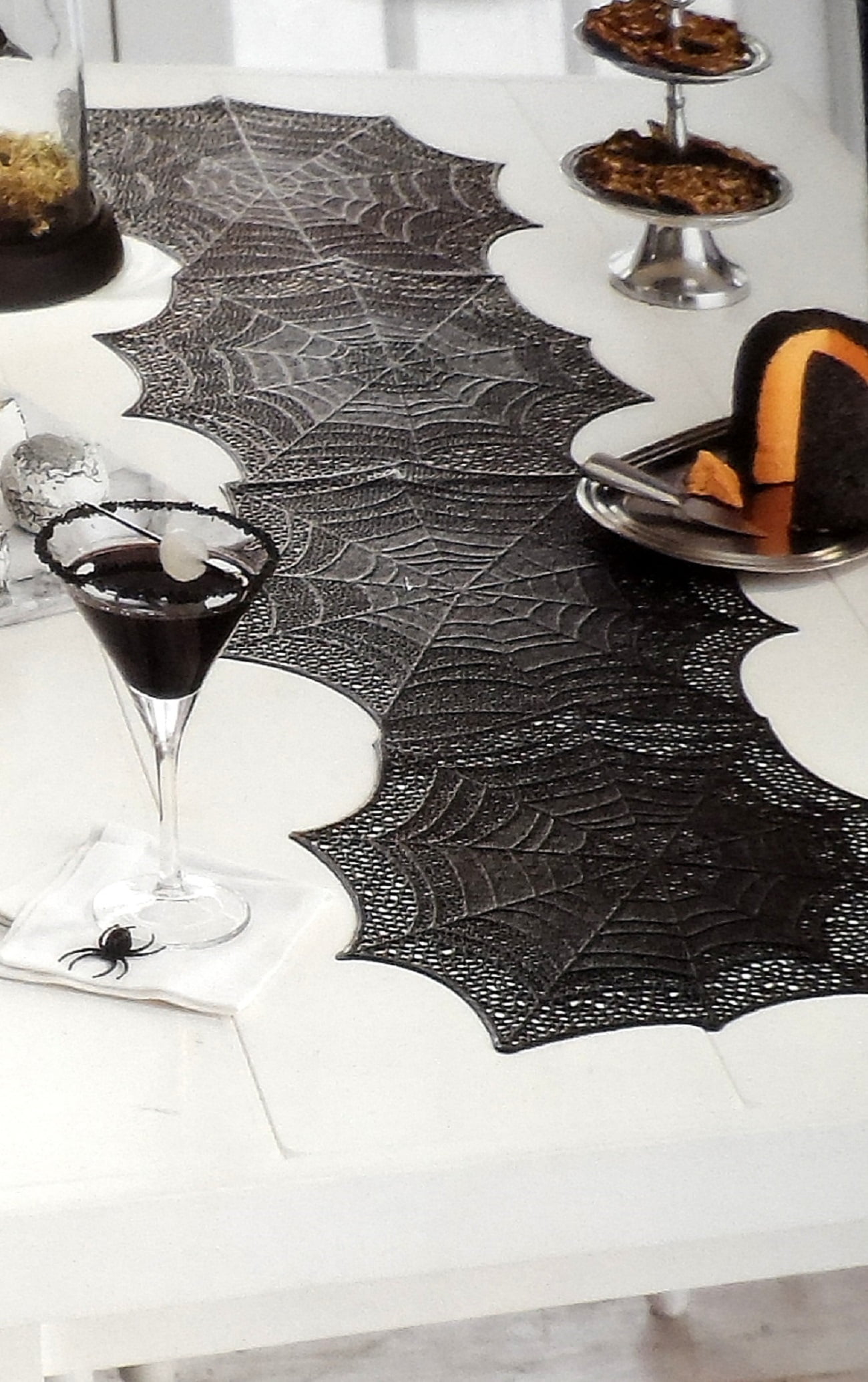 Midnight Market Spiderweb Plastic Table Runner - NWT - Walmart.com