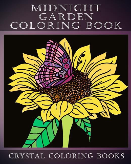 Midnight Midnight Garden Coloring Book: 30 Beautifully Hand Drawn Easy ...