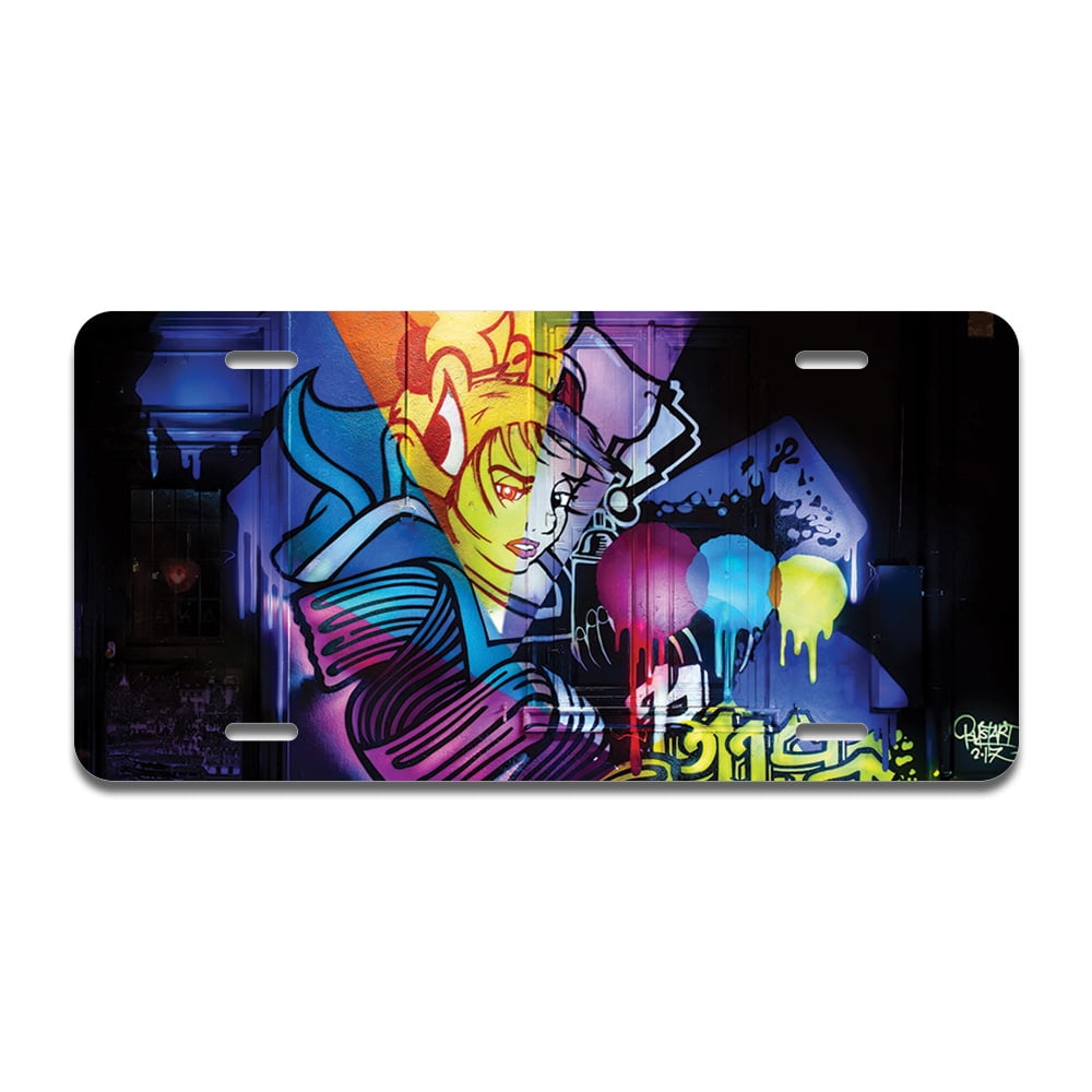Midnight Mischief Aluminum License Plate| License Plate 12" X 6" Fits ...