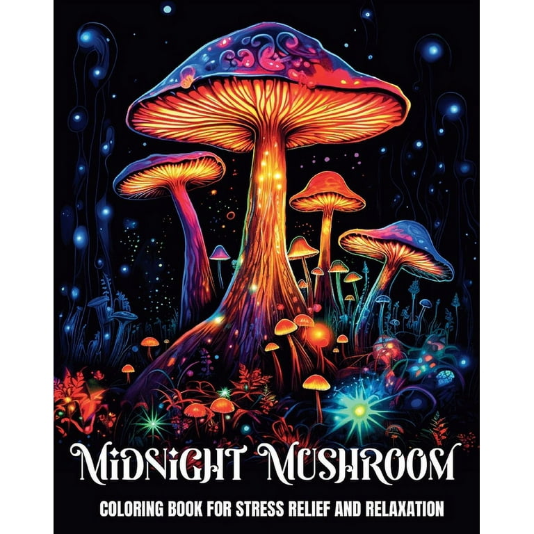 coloring book mushrooms