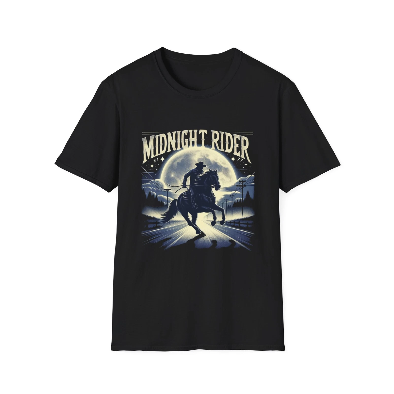 Midnight Rider T-Shirt â€“ Southern Rock Classic Tee - Walmart.com