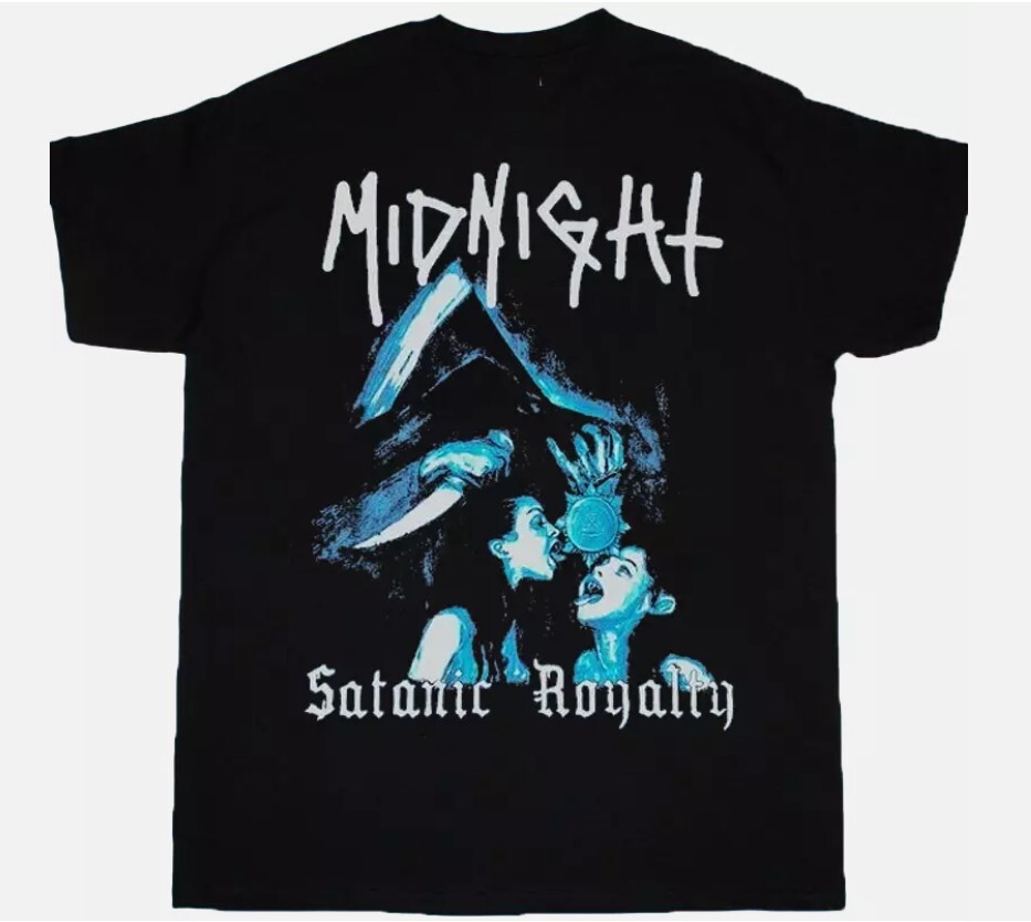 Midnight Satanic Royalty T-Shirt Short Sleeve Cotton Black Men ...