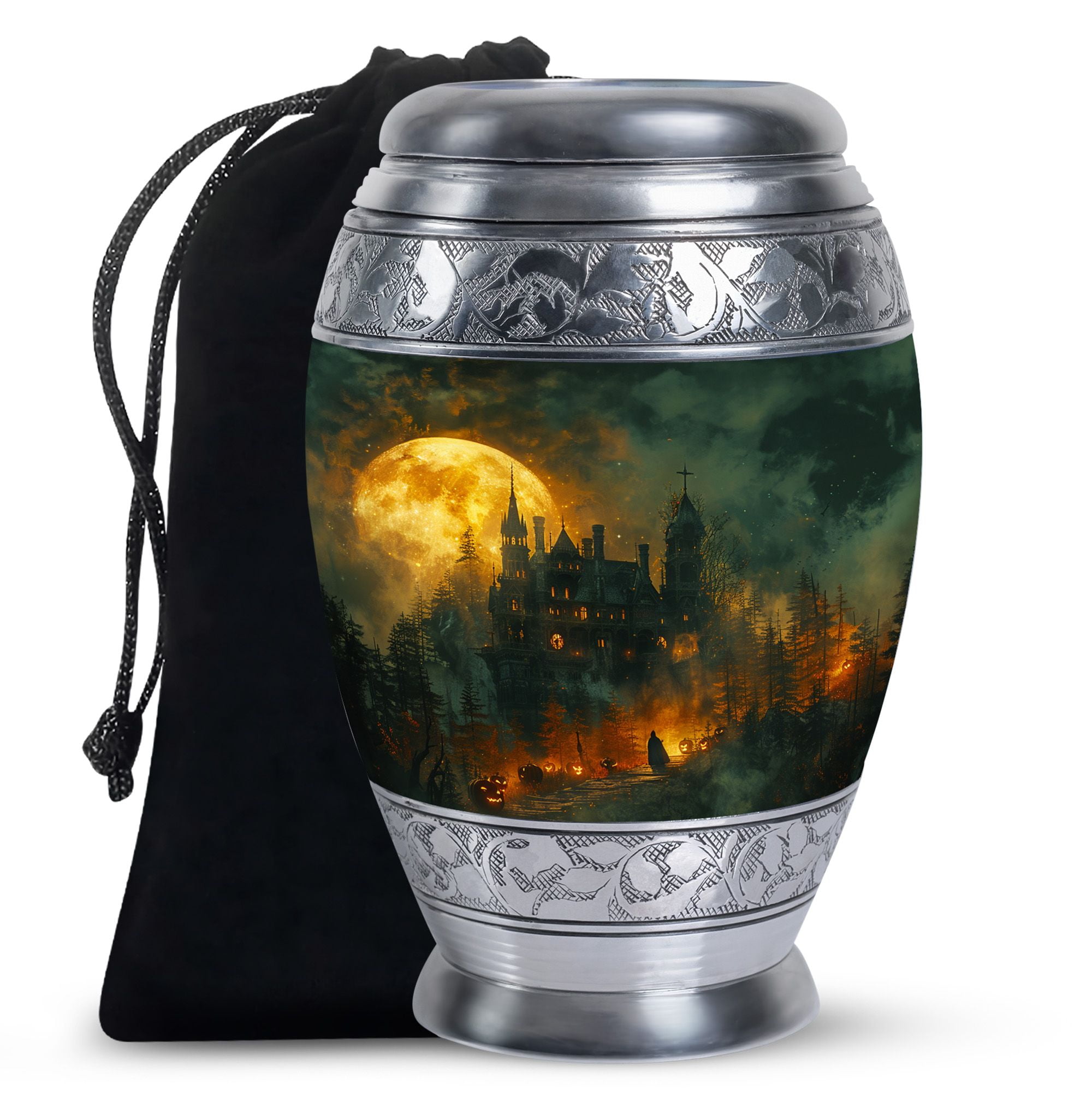 Midnight Urn For Human Ashes Adult 10 Inches, Cremation Urn Human Ashes ...