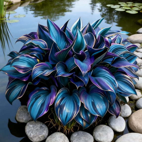 Midnight blue heart hosta-Bulbs For Planting-Rare hosta- - Premium ...