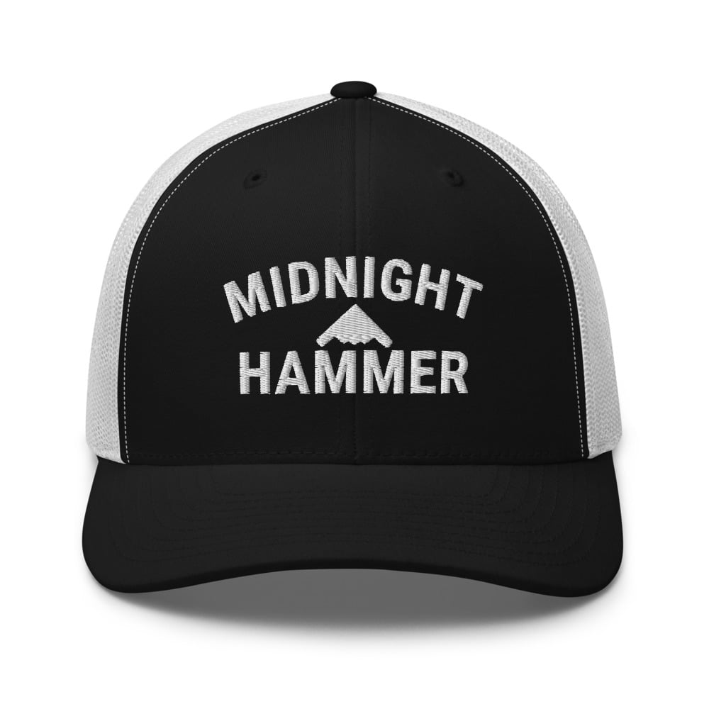 Midnight hammer hat, Embroidered Trucker Cap (Black/ White) - Walmart.com