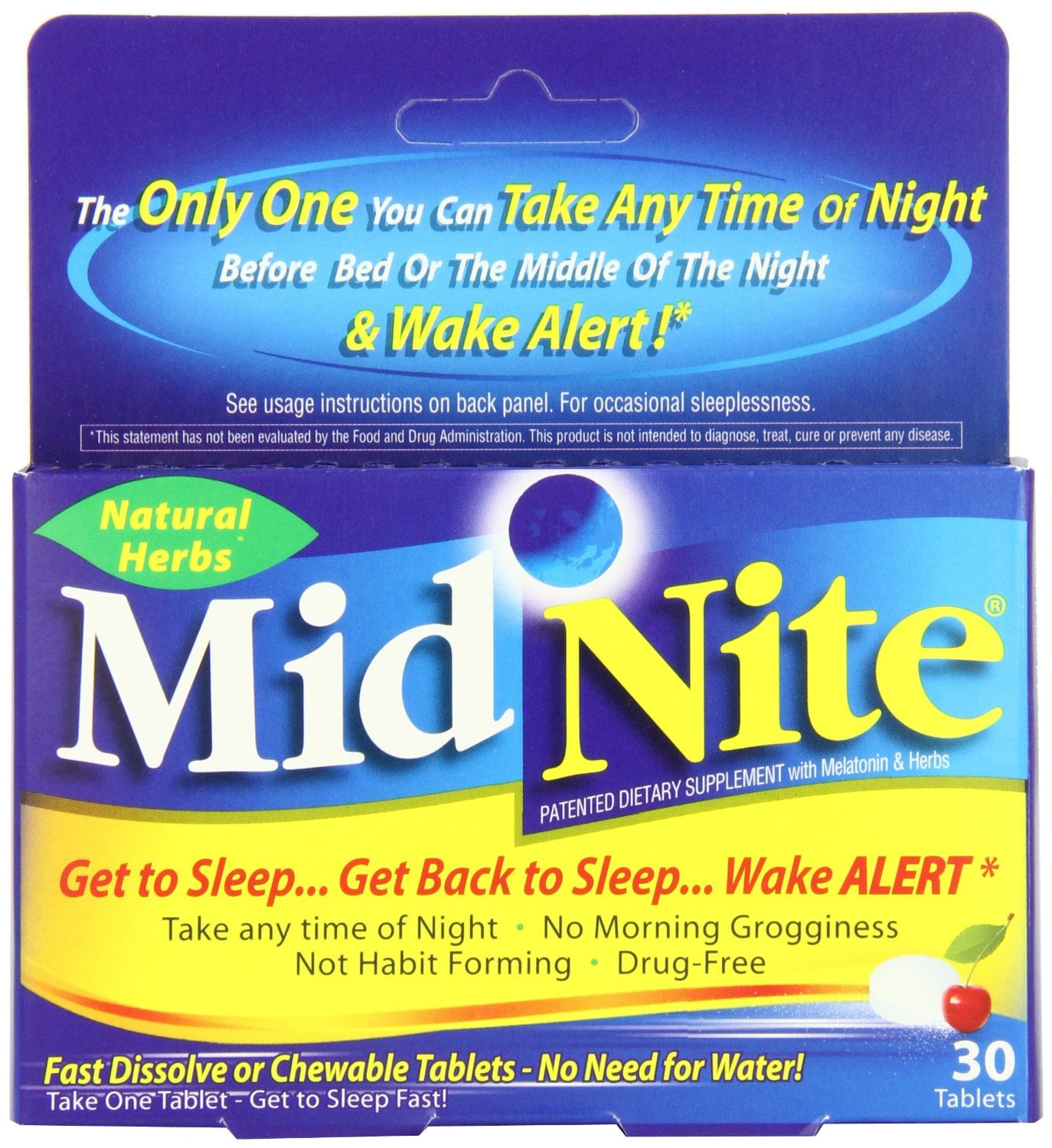 Midnite Sleep Aid 30 Chewable Tablets Ea - Walmart.com