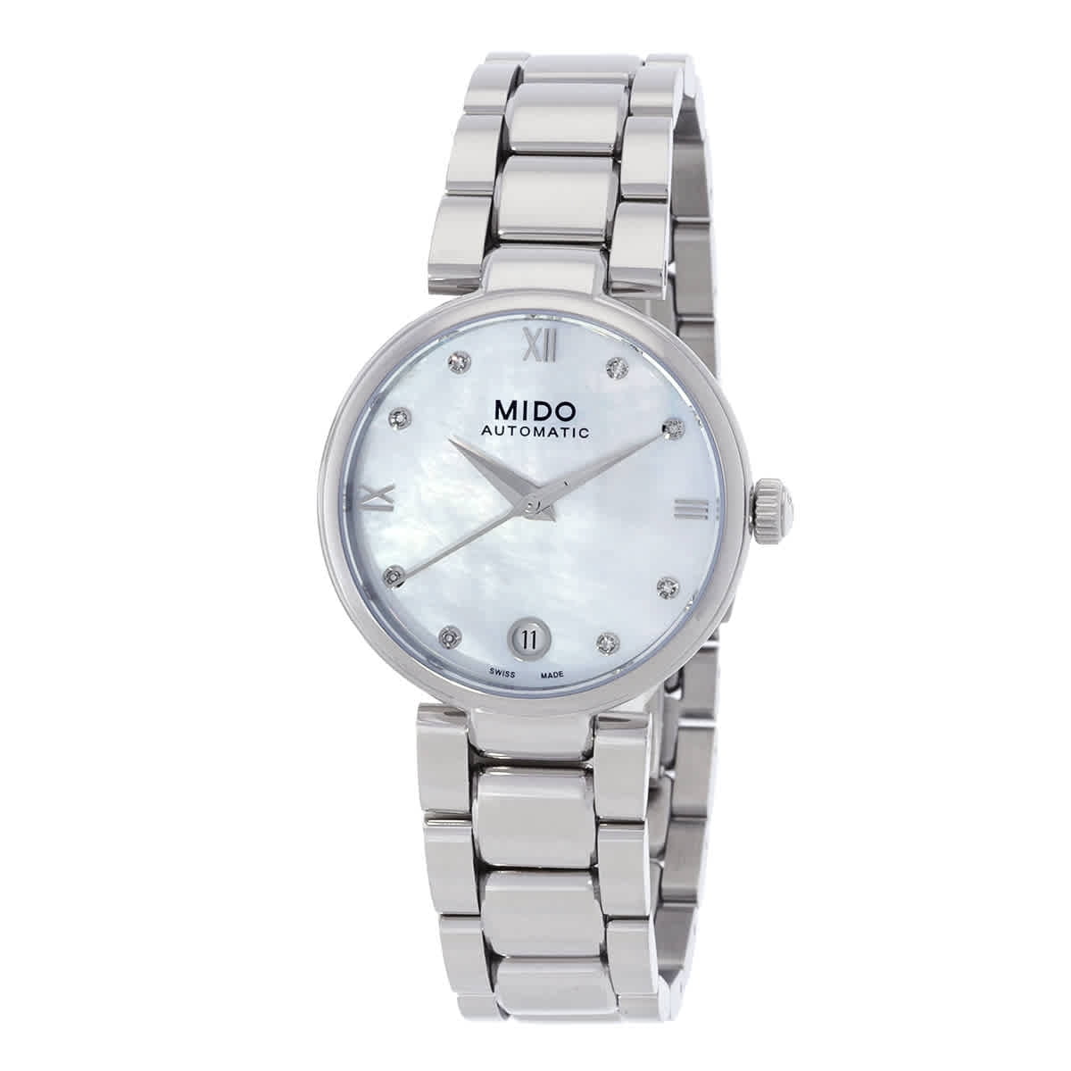 Mido Baroncelli Automatic Mother of Pearl Dial Ladies Watch ...