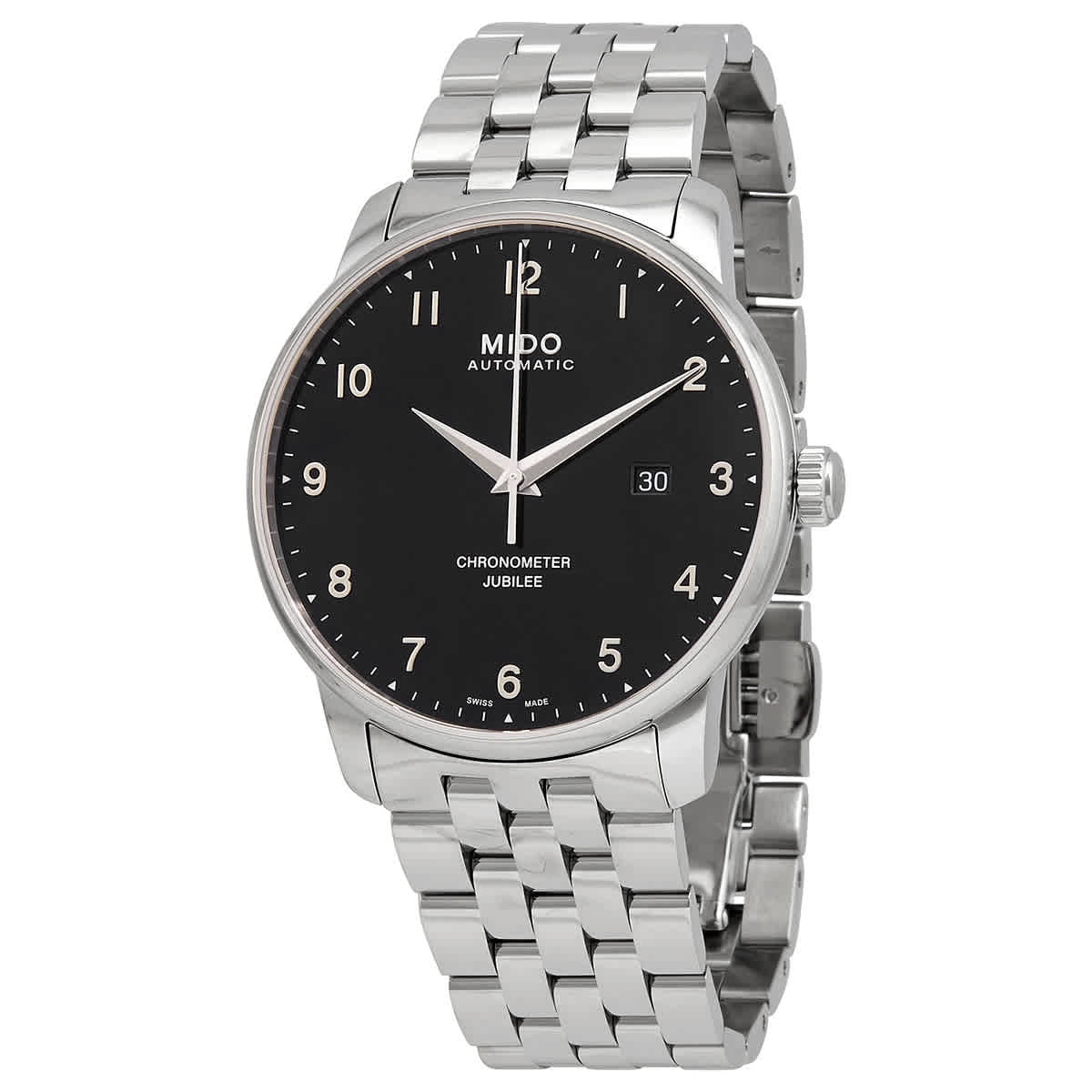 Mido Baroncelli Jubilee Automatic Chronometer Black Dial Men's Watch ...