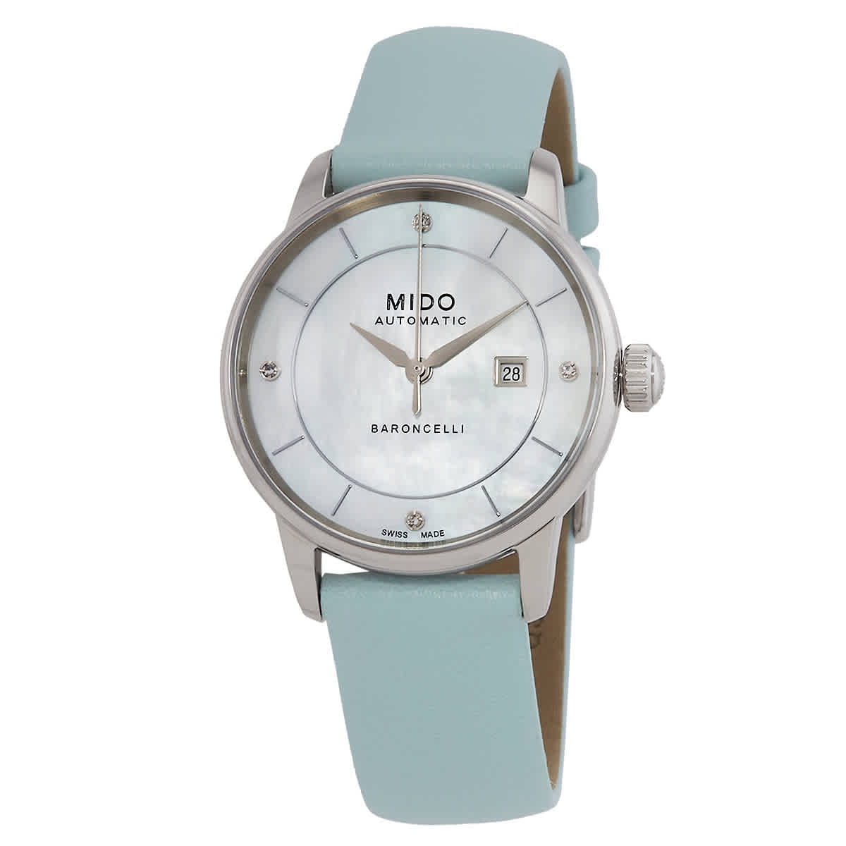 Mido Baroncelli Signature Lady Colours Automatic Mother of Pearl Dial ...