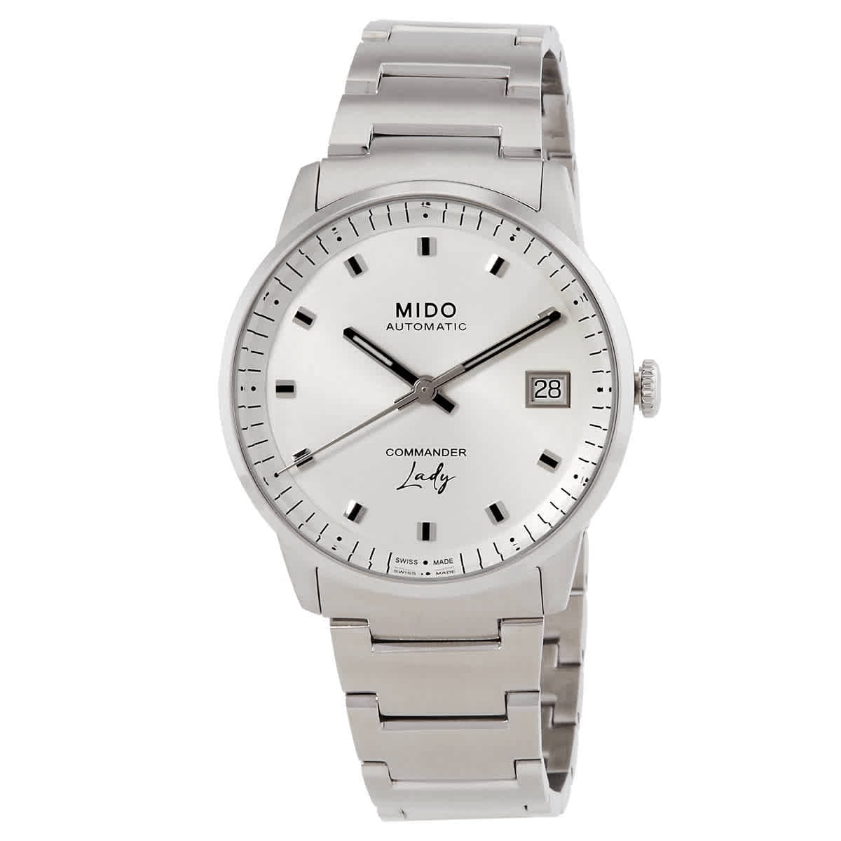 Mido Commander Automatic Silver Dial Ladies Watch M0212071103100 ...