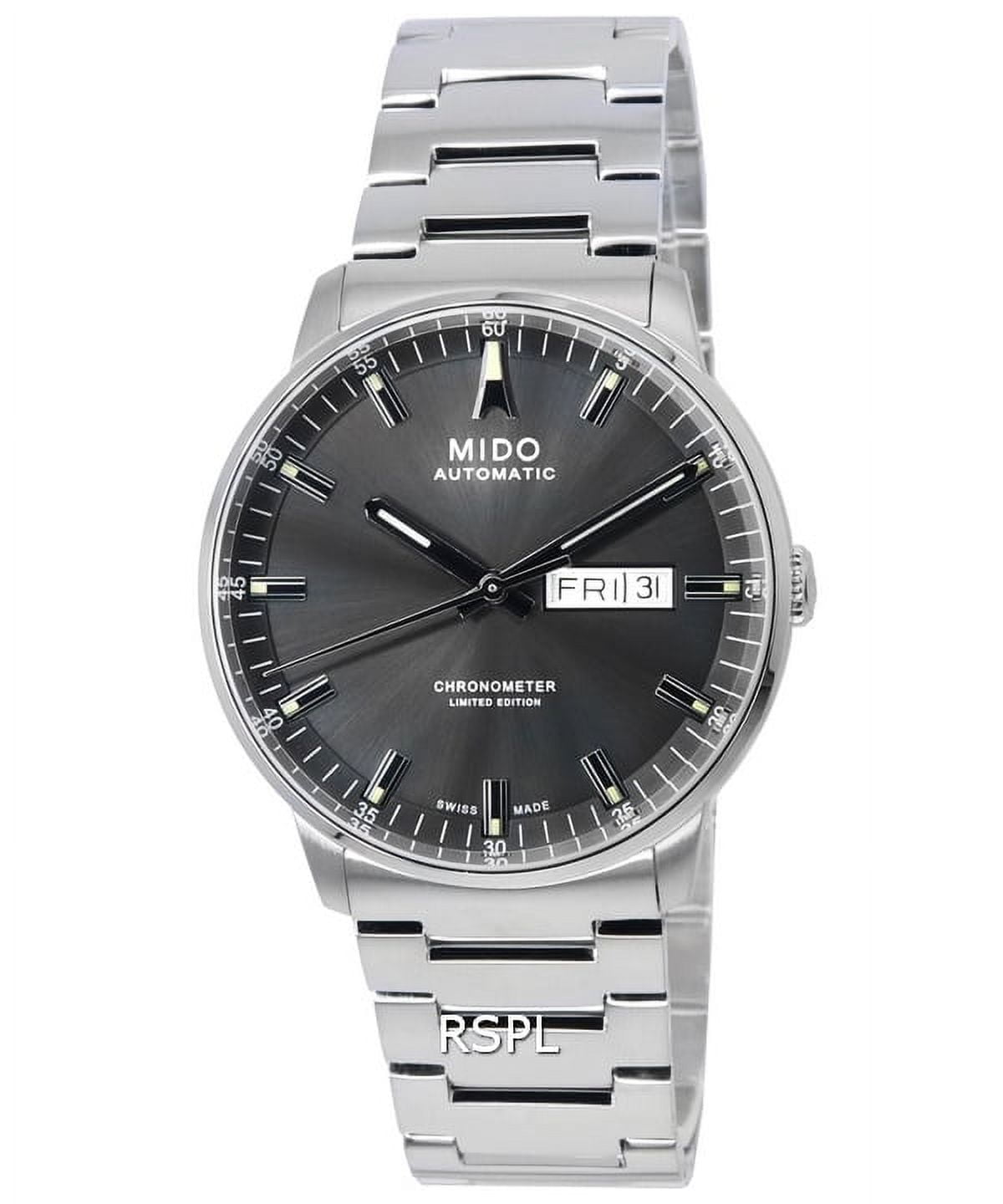 Mido Commander IBA Limited Edition Chronometer Anthracite Dial ...