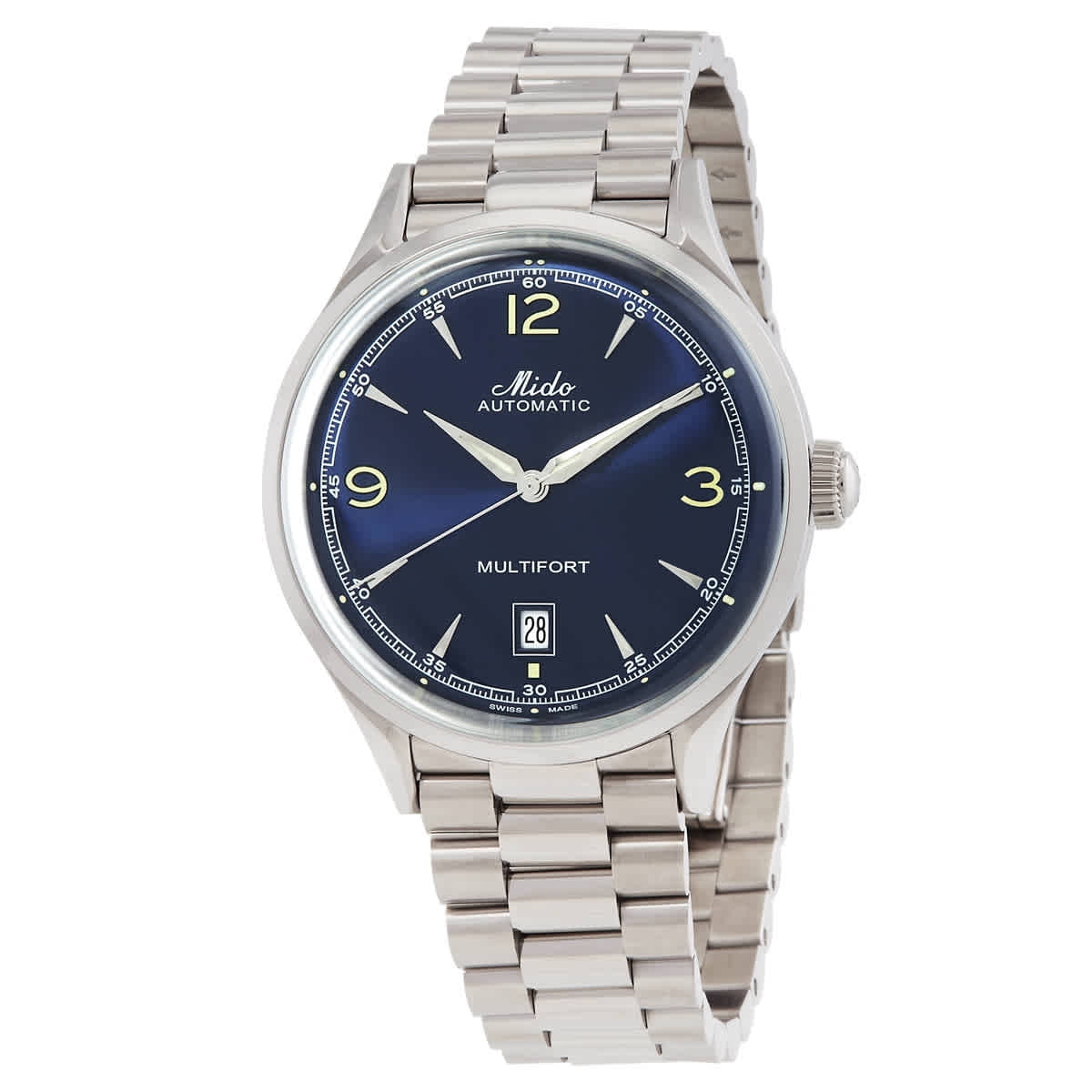 Mido Multifort Automatic Blue Dial Men's Watch M0404071104700 - Walmart.com