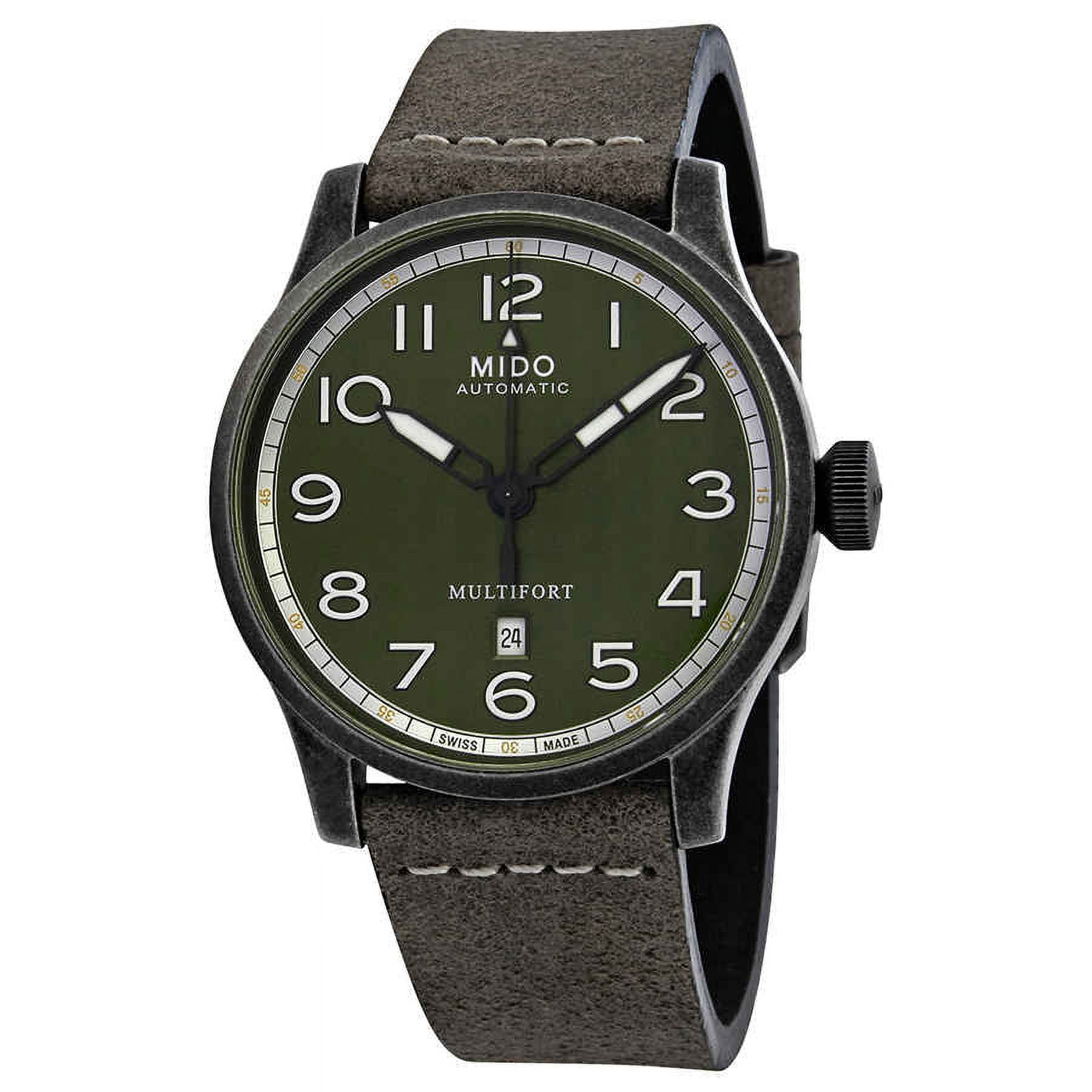 Mido Multifort Automatic Green-Grey Dial Men's Watch M032.607.36.090.00 - Walmart.com