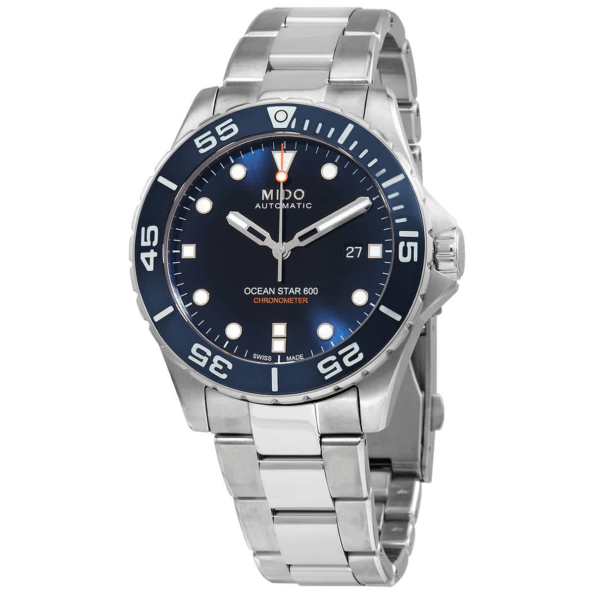 Mido Ocean Star Automatic Chronometer Blue Dial Men's Watch ...