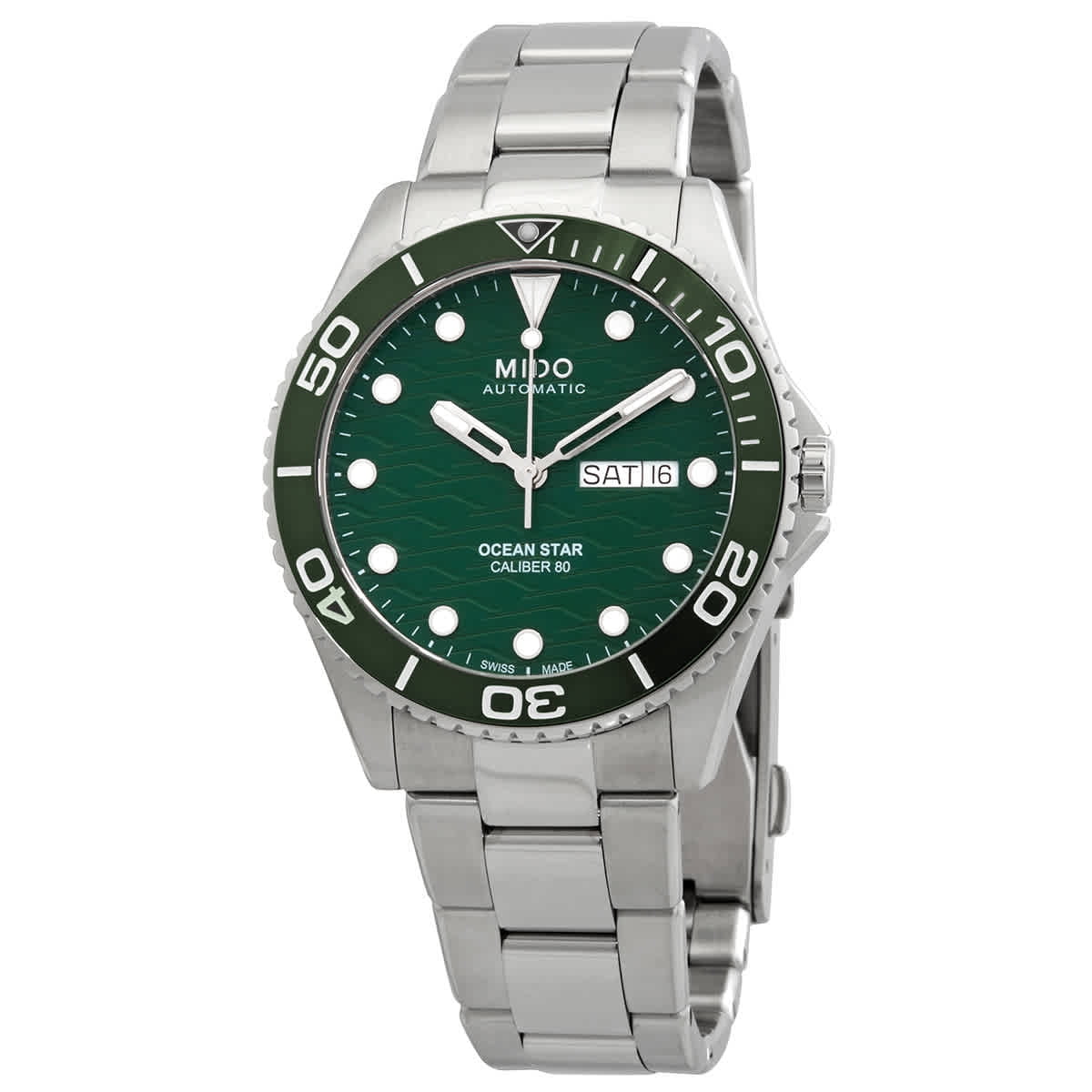 Mido Ocean Star 200C Automatic Green Dial Men's Watch M0424301109100 ...
