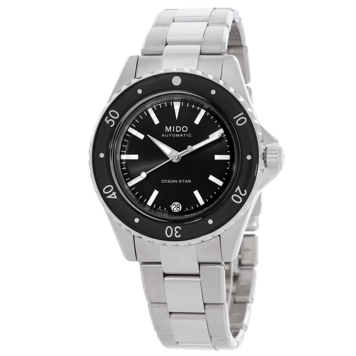 Mido Ocean Star Automatic Black Dial Ladies Watch M0262071105100 ...
