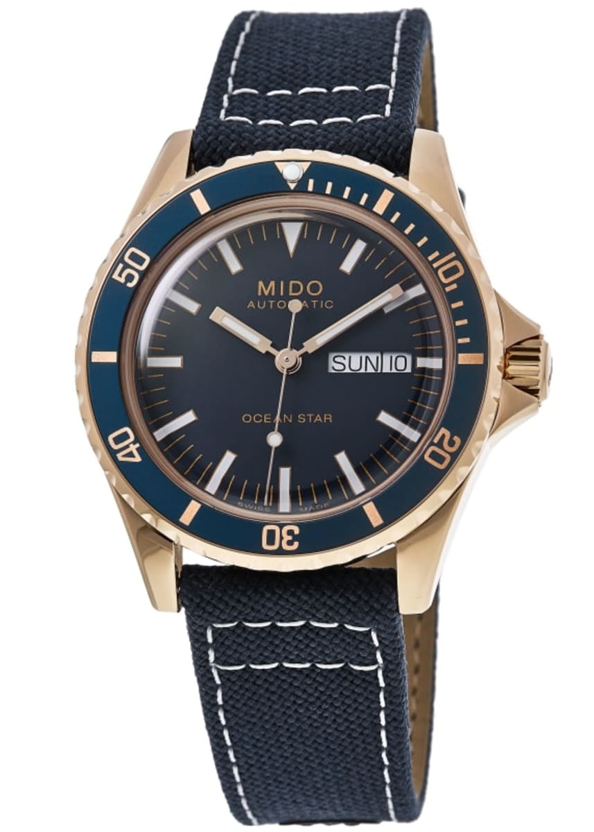 Mido Ocean Star Tribute Blue Dial Fabric Strap Men's Watch M026.830.38 ...