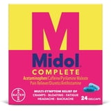 Midol Complete Menstrual Pain Relief Gelcaps, 24ct, Pack of 4 - Walmart.com