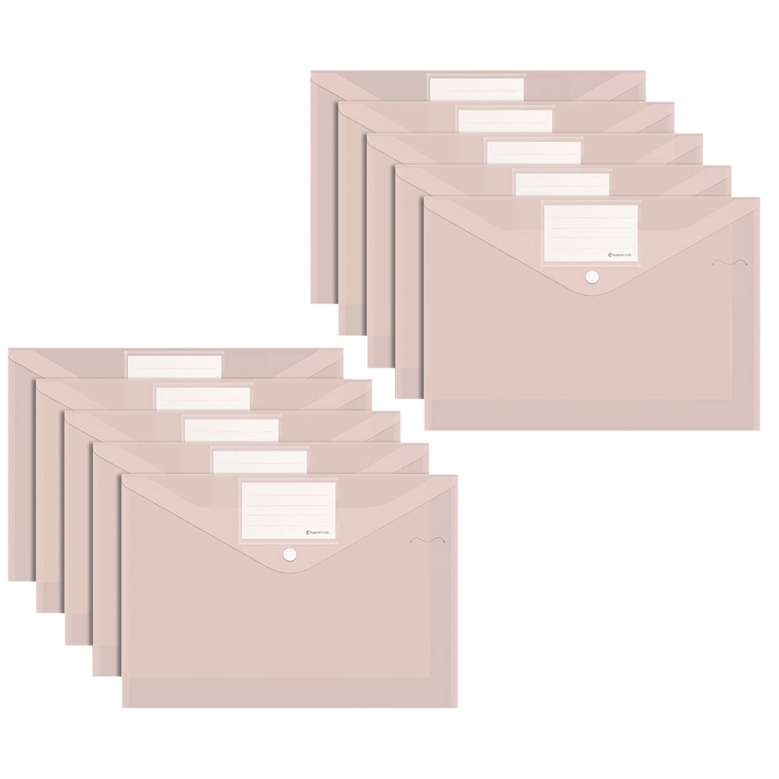 Midor Plastic Envelopes,File Folders,Plastic Envelopes 10 Pack A4 Letter Size Plastic File ...