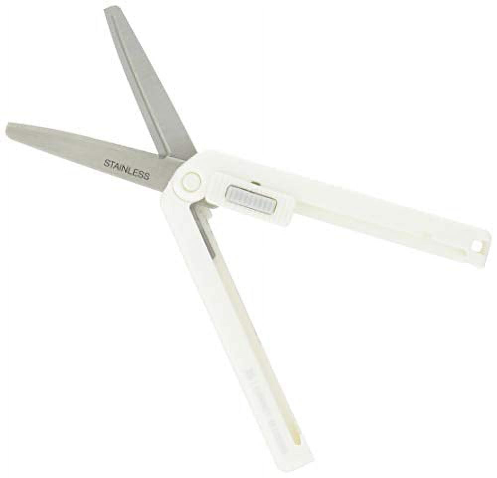 Midori Compact Scissors, XS Series, White (49470006) - Walmart.com