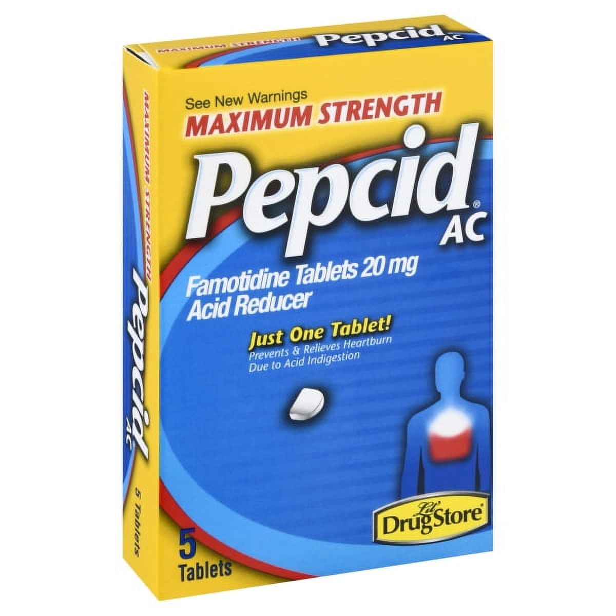 Midsize Pepcid AC 5 ct (each) - Walmart.com