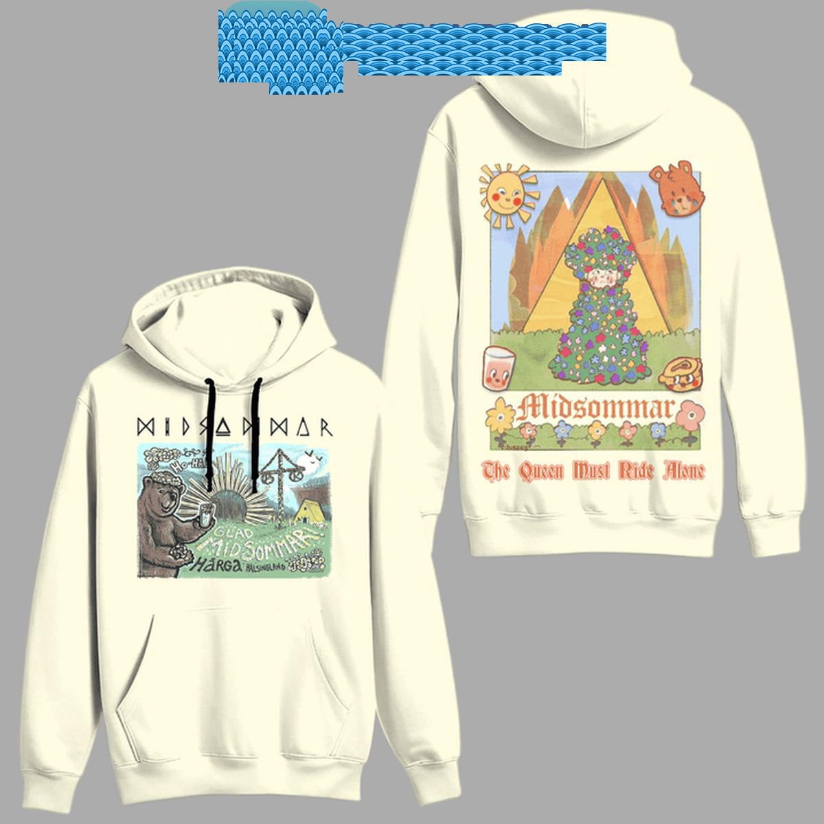 Midsommar The Queen Must Ride Alone Halloween Hoodie T-Shirt - Walmart.com
