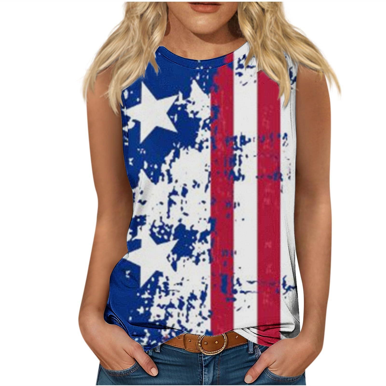 Midsumdr American Flag Tank Top Women 4th of July Tanks Tops for Womens ...