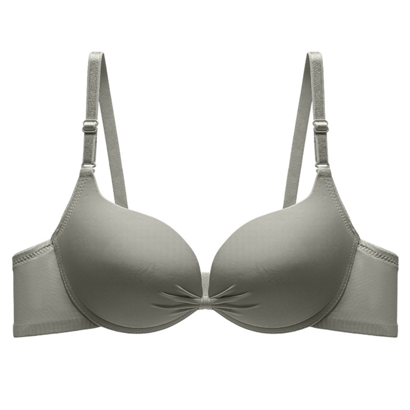 Midsumdr Bras for Women Push Up Solid Color V Neck Halter Bras Adjustable Comfortable And ...